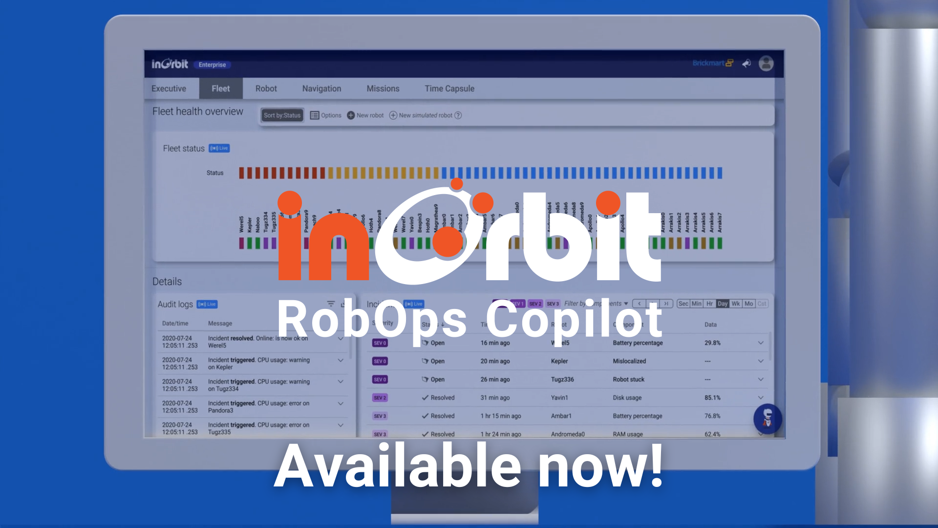 Available Now: InOrbit RobOps Copilot for Streamlined Robot Operations